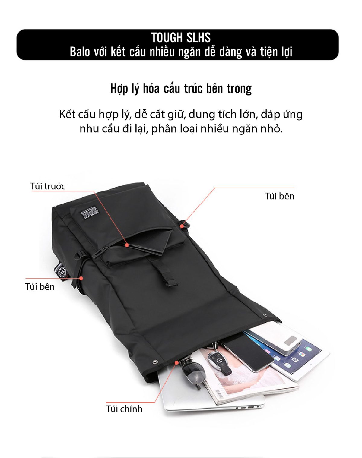 Balo laptop TOUGH SLHS ⋆ COHOTECH.VN