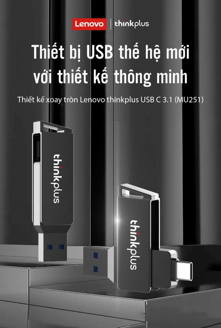 Thiết bị lưu trữ USB Thinkplus Type-C 3.1 [MU251] ⋆ COHOTECH.VN
