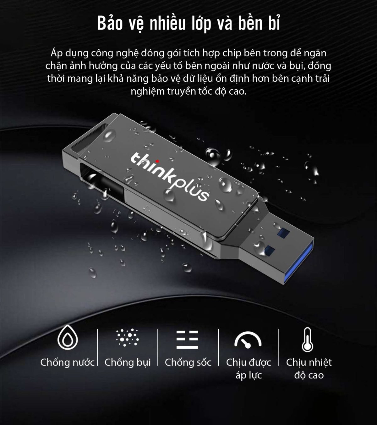 Thiết bị lưu trữ USB Thinkplus Type-C 3.1 [MU251] ⋆ COHOTECH.VN