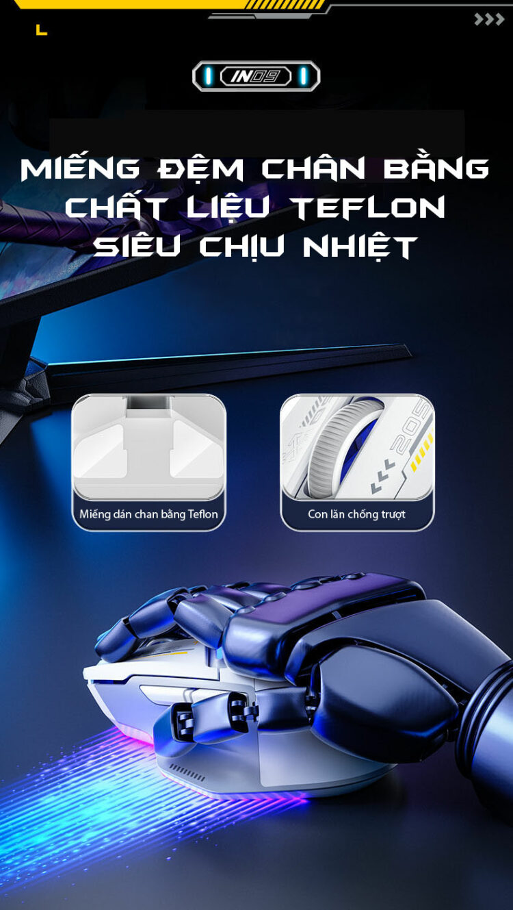 Chuột không dây Gaming INPHIC IN09 ⋆ COHOTECH.VN