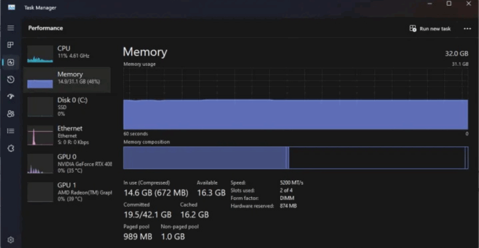 Windows 11 sử dụng bao nhiêu RAM Hướng dẫn kiểm tra và tối ưu hiệu suất ...