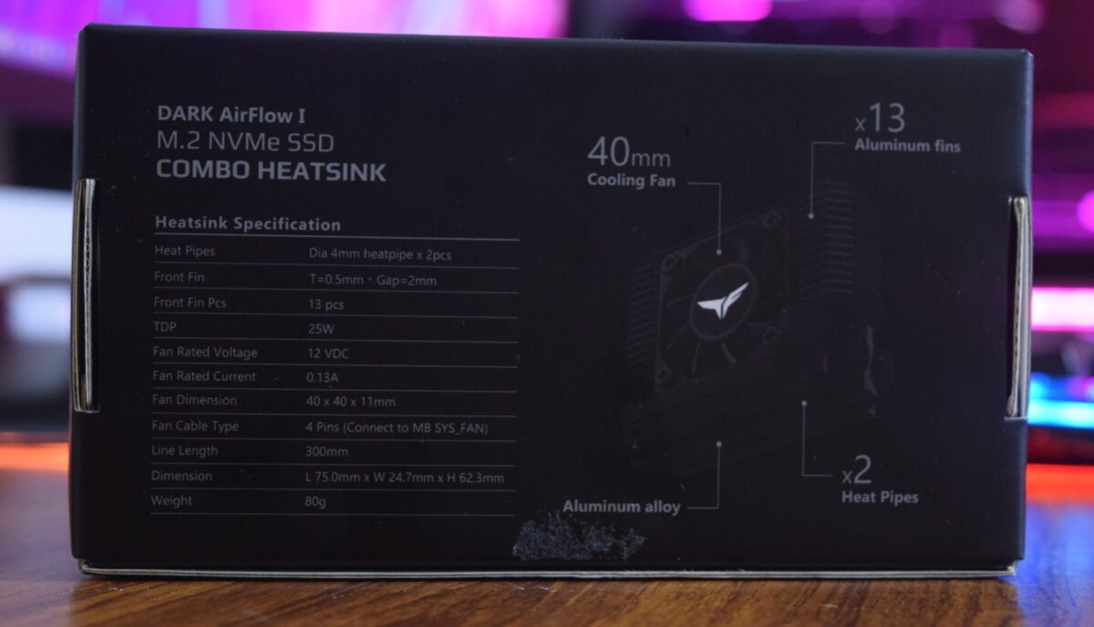 Đánh giá bộ làm mát SSD TeamGroup T-Force DARK AirFlow 1: Có đáng để ...