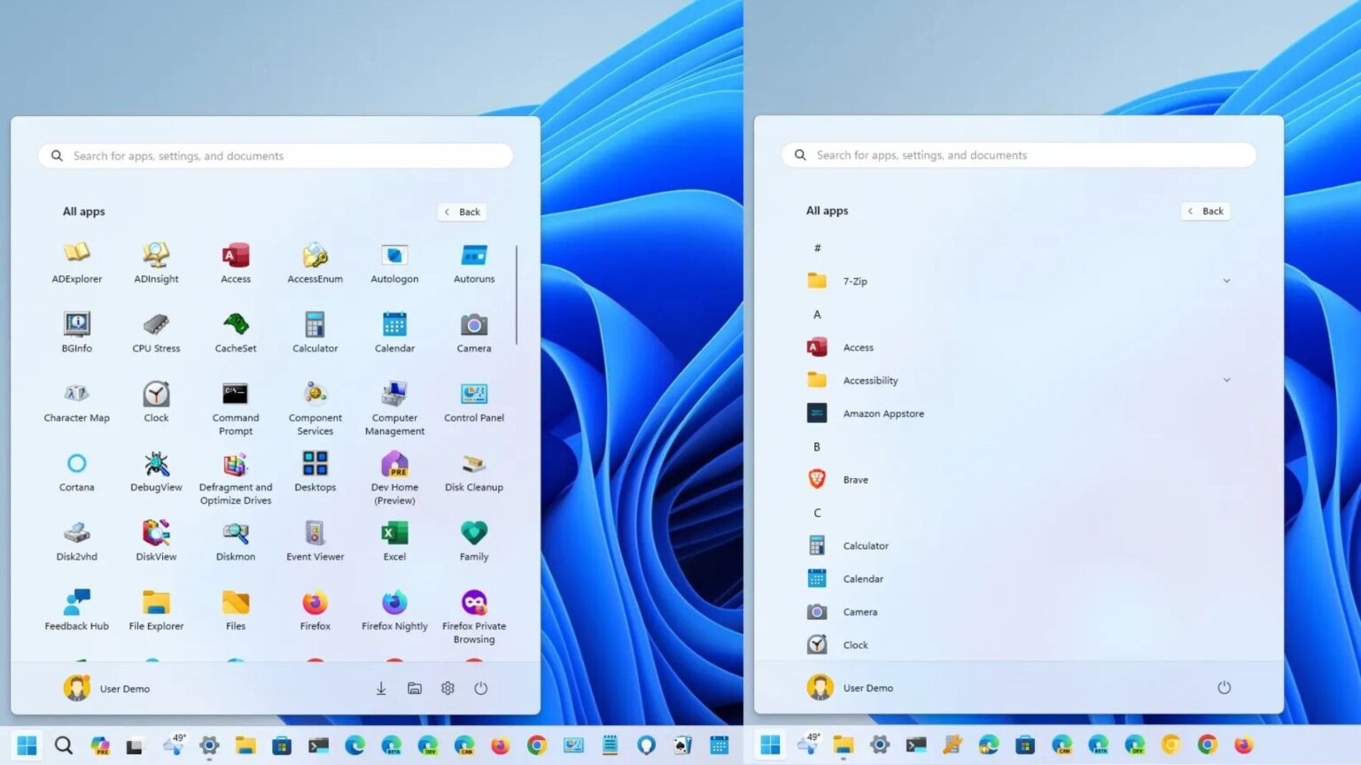 Hướng dẫn cách bật thiết kế menu all apps mới cho windows 11 ⋆ COHOTECH.VN