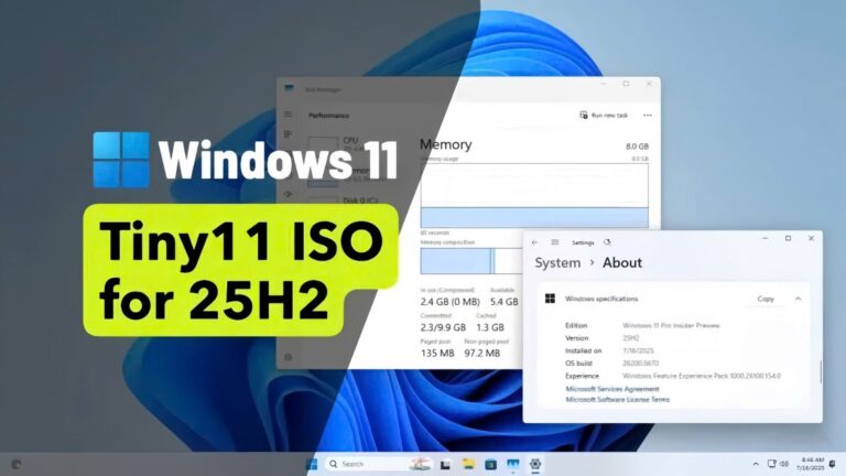 Hướng dẫn cách tải Tiny11 ISO cho Windows 11 25H2 ⋆ COHOTECH.VN