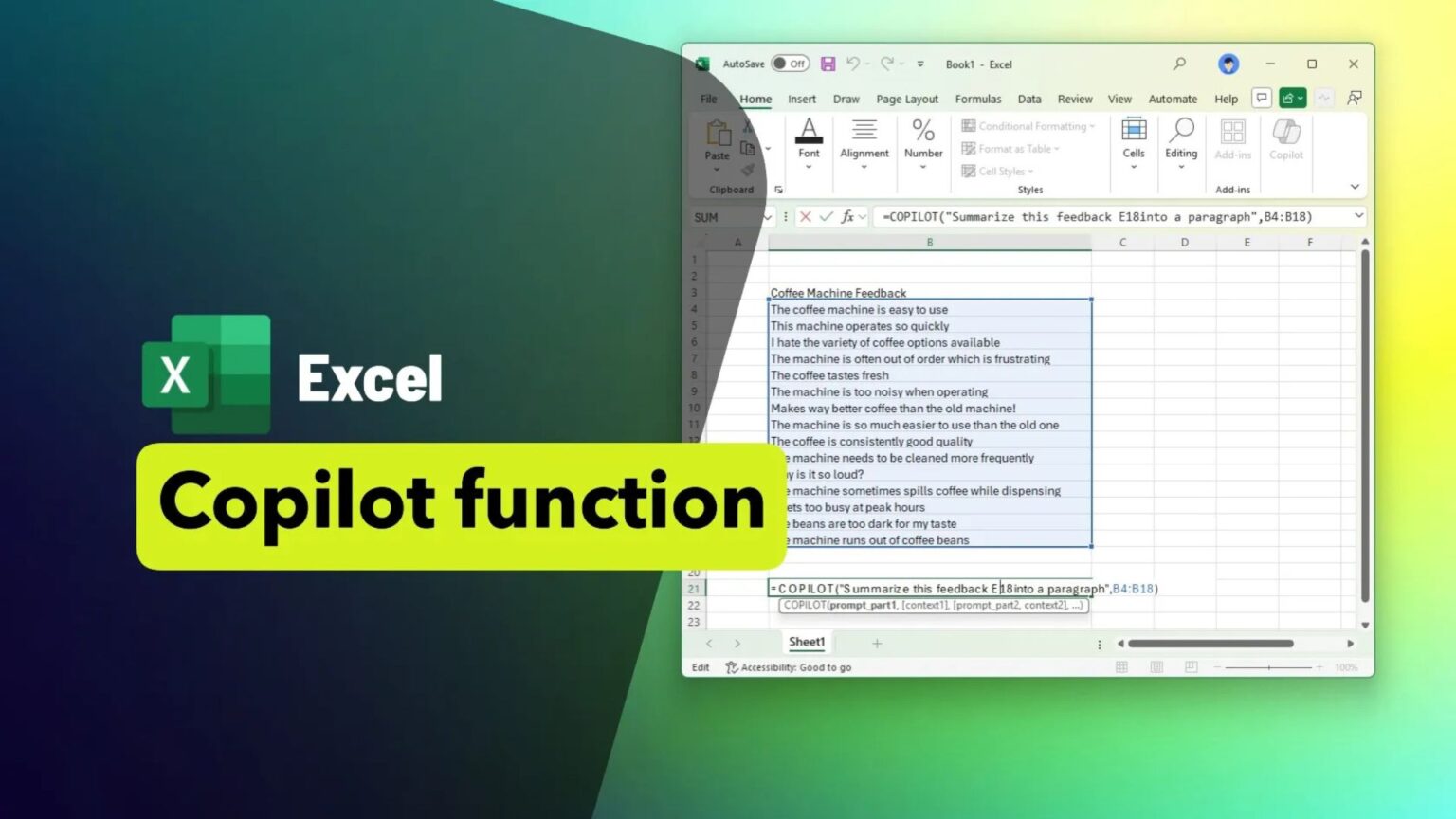 Hướng dẫn cách sử dụng hàm COPILOT trong Excel với các ví dụ ⋆ COHOTECH.VN
