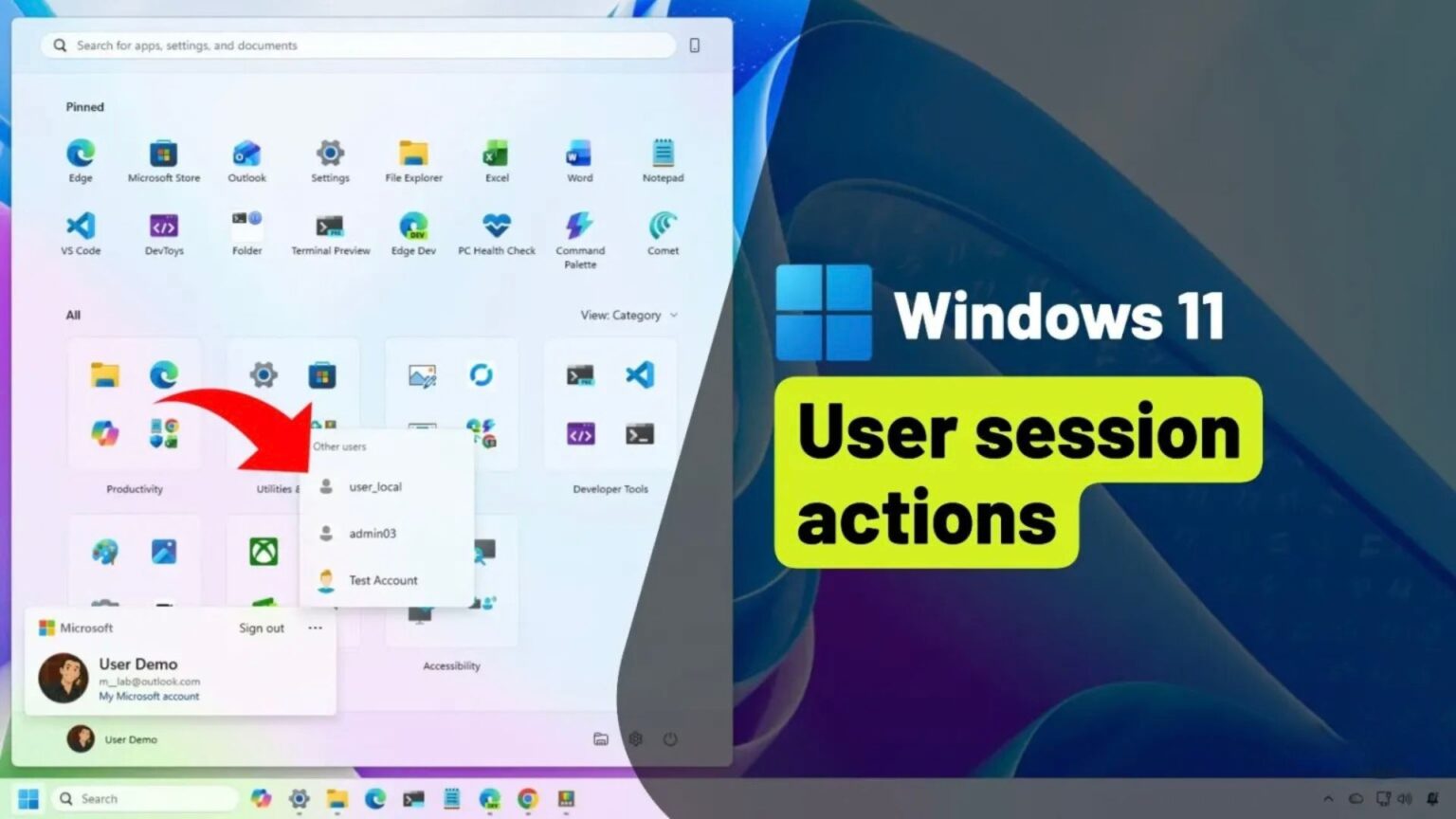 Hướng dẫn cách khóa, đăng xuất, chuyển đổi người dùng trên Windows 11 ⋆ ...